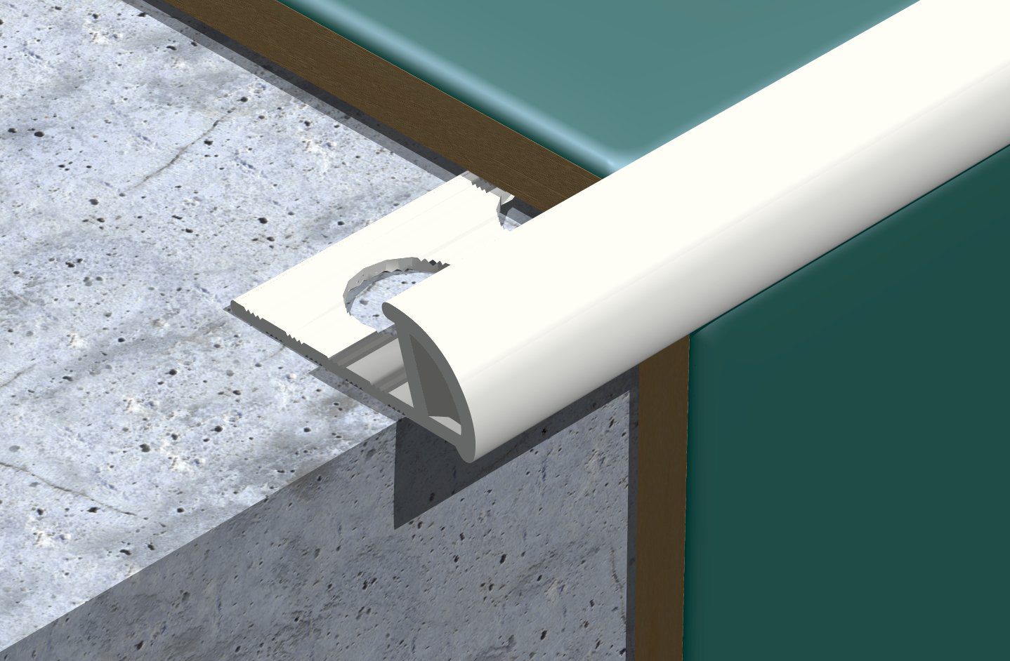White Tile Trim 6mm - Northern Ceramics